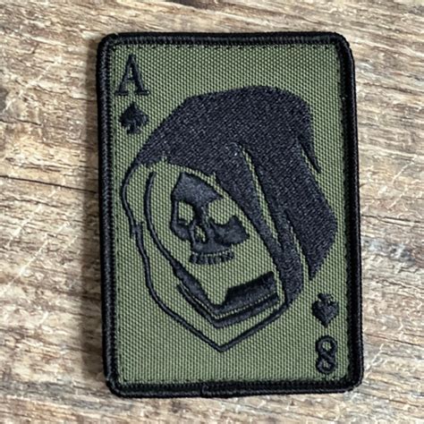 Aces And Eights Reaper Patch Etsy