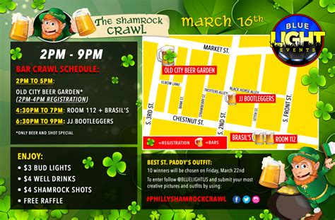 Philadelphia Shamrock Crawl 2024 Route Map Project Dc Events