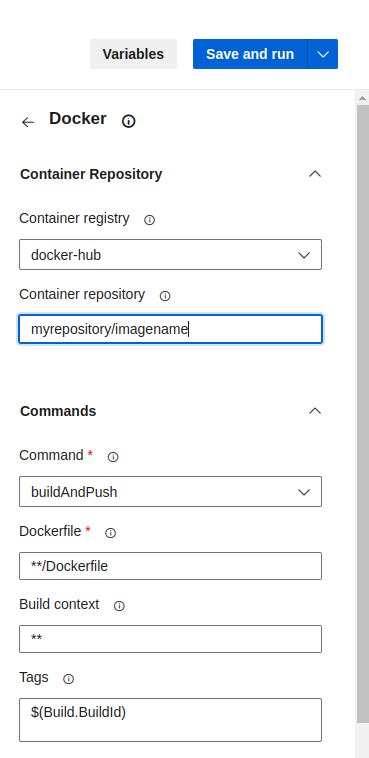 Pushing Docker Image To Docker Hub From Azure Devops Pipeline Stack