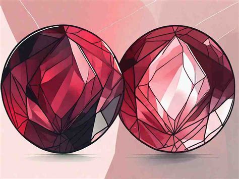 spotting the contrast ruby and garnet unveiled