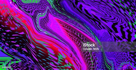 밝은 유체 바이올렛 블랙 네온 그린 핑크 레드 배경 추상 액체 보라색 파동 글리치 아트 트리피 디지털 화면 배경 로얄 반짝이