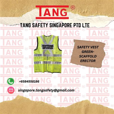 Safety Vest Green Scaffold Erector Tangsafety