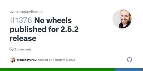 No Wheels Published For 252 Release · Issue 1376 · Pythonnet