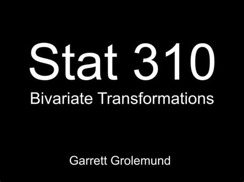 14 Bivariate Transformations Pdf