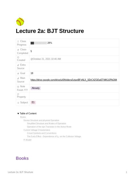 Lecture 2a Bjt Structure Pdf Bipolar Junction Transistor P N Junction