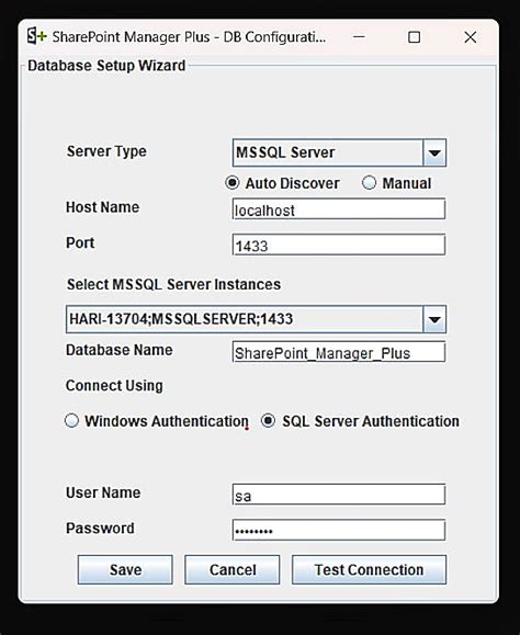 Sharepoint Database Migration Postgresql To Mssql Manageengine