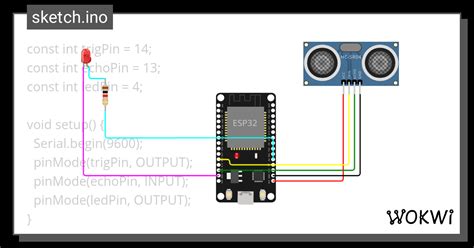Ultra Sonic Wokwi Esp32 Stm32 Arduino Simulator