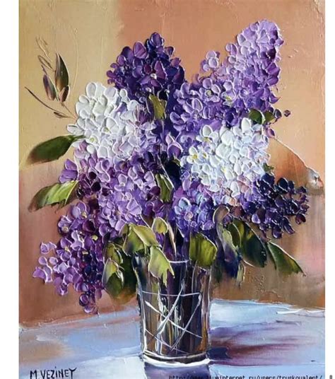 Как нарисовать сирень акрилом поэтапно для начинающих