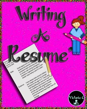 Creating A Resume PowerPoint By VICTORIA C TPT