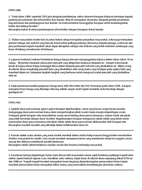 Pengajian Am Stpm Sem 3 Bahagian B