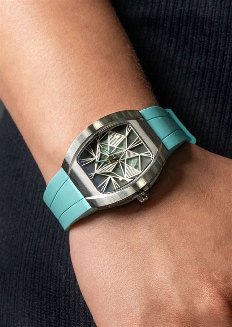 Frost Nyc Evolution Womens Watch Automatic Skeleton Steel Caged Hea