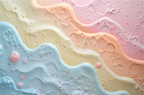 Tactile Textured Background Pastel Soft Tones With Soft Flowing Waves Of Plaster 3d Effect Stock