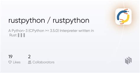 Rustpythonrustpython A Python 3 Cpython 350 Interpreter