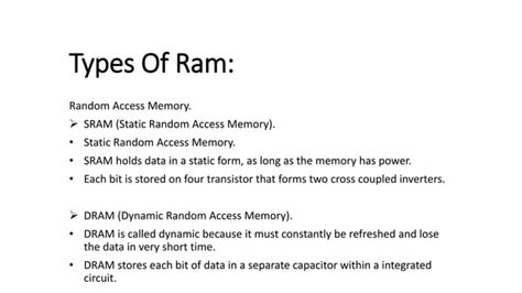 Random Access Memory Pptx