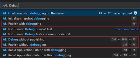 Dynamics 365 Business Central Publish Without Debugging Ctrlf5 And