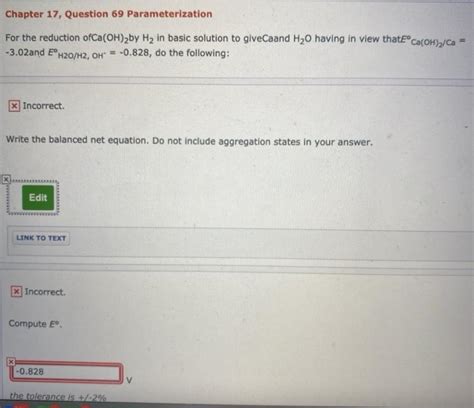 Solved Chapter Question Parameterization For The Chegg