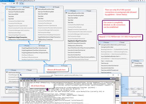 C On High Load Server Is Blocked By Connection Pool Has Been Exhausted Either Raise
