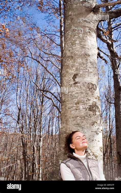 Leaning Against A Tree High Resolution Stock Photography And Images Alamy