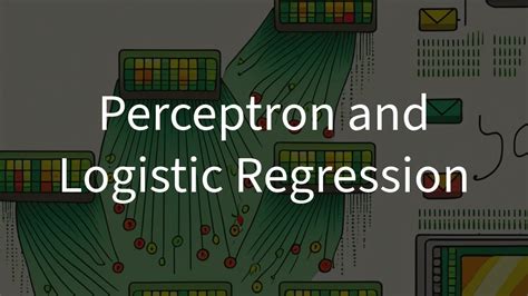 Perceptron And Logistic Regression Youtube
