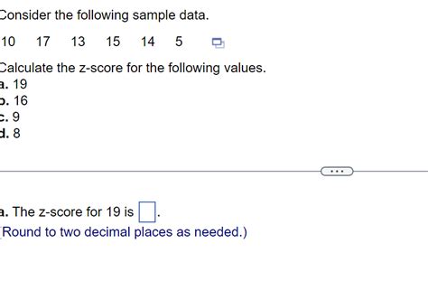 Solved Consider The Following Two Sample Data Sets A