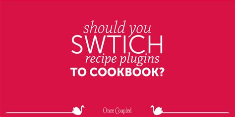 Should I Switch Recipe Plugins To Cookbook Once Coupled