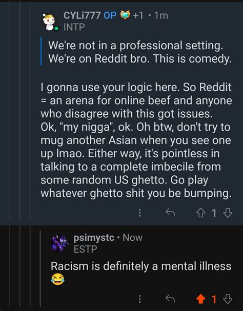 First Time Encountering A Racist Intp 😂 At Least Knowingly Restp