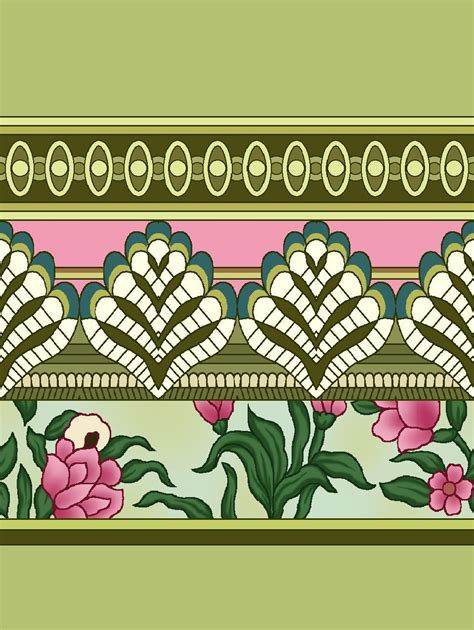 Pin By Ahsan Bandesha On Trace Border Design Pattern Art Textile Prints Design Floral