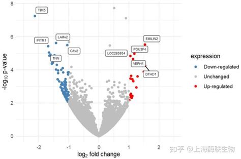 干货丨如何绘制新颖好看的火山图？ 知乎