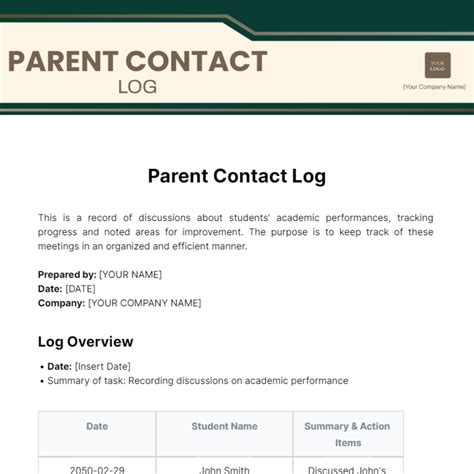 Free Disciplinary Action Log Template To Edit Online
