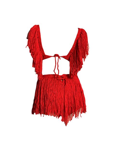 Onyx Crochet Fringed Shorts Set Wild Dandi