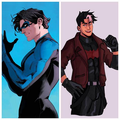 Nightwing And Red Hood By Blackrosedarkstar100 On Deviantart