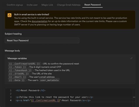 Supabase Password Reset Rnextjs