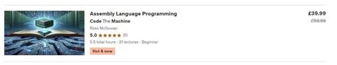 Ross Mcgowan On Linkedin My Assembly Language Programming Course Is Looking