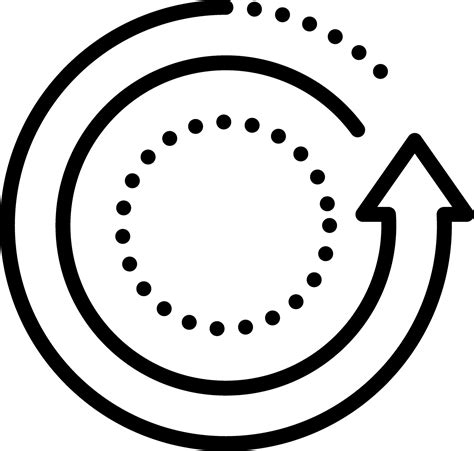 Black Line Icon For Refresh 45355061 Vector Art At Vecteezy