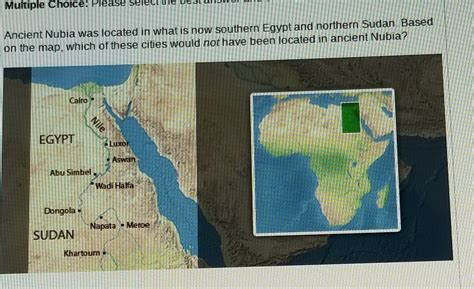 Ancient Nubia Map