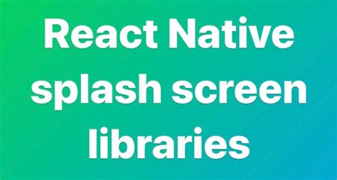 milad rahmati on linkedin react native splash screen libraries 1 react native splash screen this…