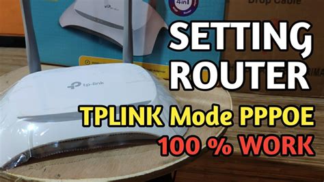 Setting Router Tplink Wr840n Mode Pppoe Youtube