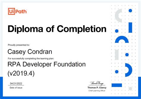 Casey Condran On Linkedin Ive Finally Finished The 14 Modules For The Robotic Process Automation…