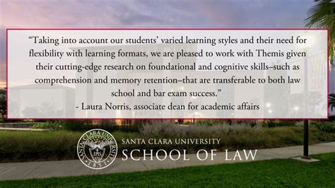 Chris Fromm On Linkedin Santa Clara Law Partners With Themis Bar Review To Provide Comprehensive