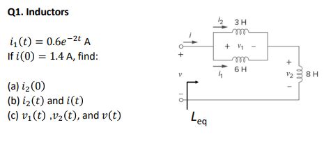 Solved Q Inductors I T E T A If I A Find Chegg Com