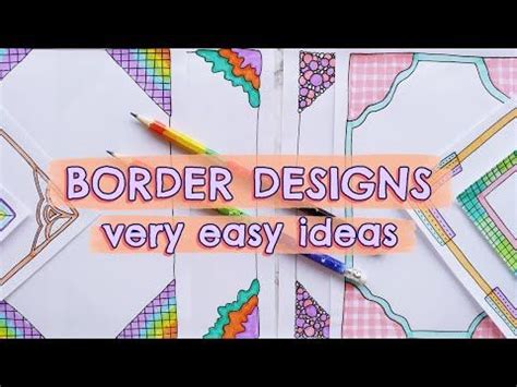 EASY BORDER DESIGN For NOTEBOOK And PROJECT FILE AESTHETIC FRONT PAGE DECORATION IDEAS