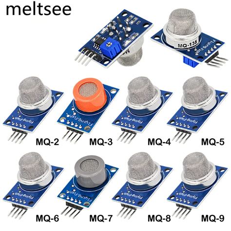 Mq 2 Mq 3 Mq 4 Mq 5 Mq 6 Mq 7 Mq 8 Mq 9 Mq 135 Detection Smoke Methane Liquefied Gas Sensor