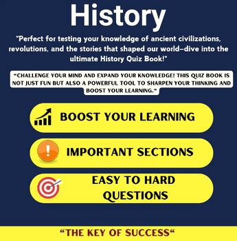 Mastering History Quiz Book With 200 Questions True False Fill In