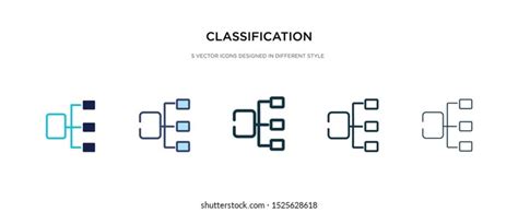 Classification Icon Different Style Vector Illustration Stock Vector