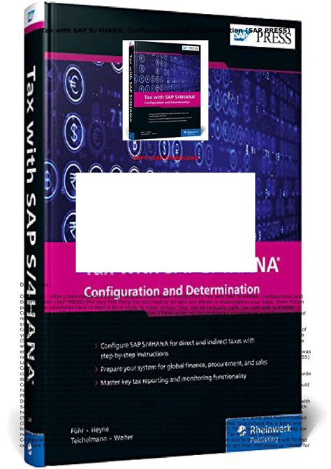 Tax With Sap S4hana Configuration And Determination Sap Press