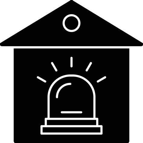 Security Alarm Glyph Icon 14757600 Vector Art At Vecteezy