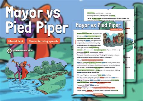 Year 4 Model Text Characterising Speech Mayor Vs Pied Piper