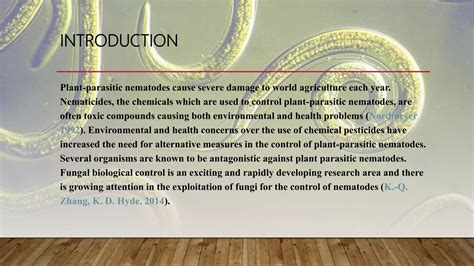 Biological Control Of Nematodes By Fungus Pptx