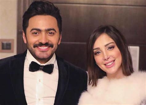 تصرف غريب من تامر حسني بعد تصريحات بسمة بوسيل لقطات