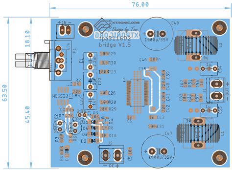 TPA D Amplifier Board Circuit Diagram Bridge Xtronic